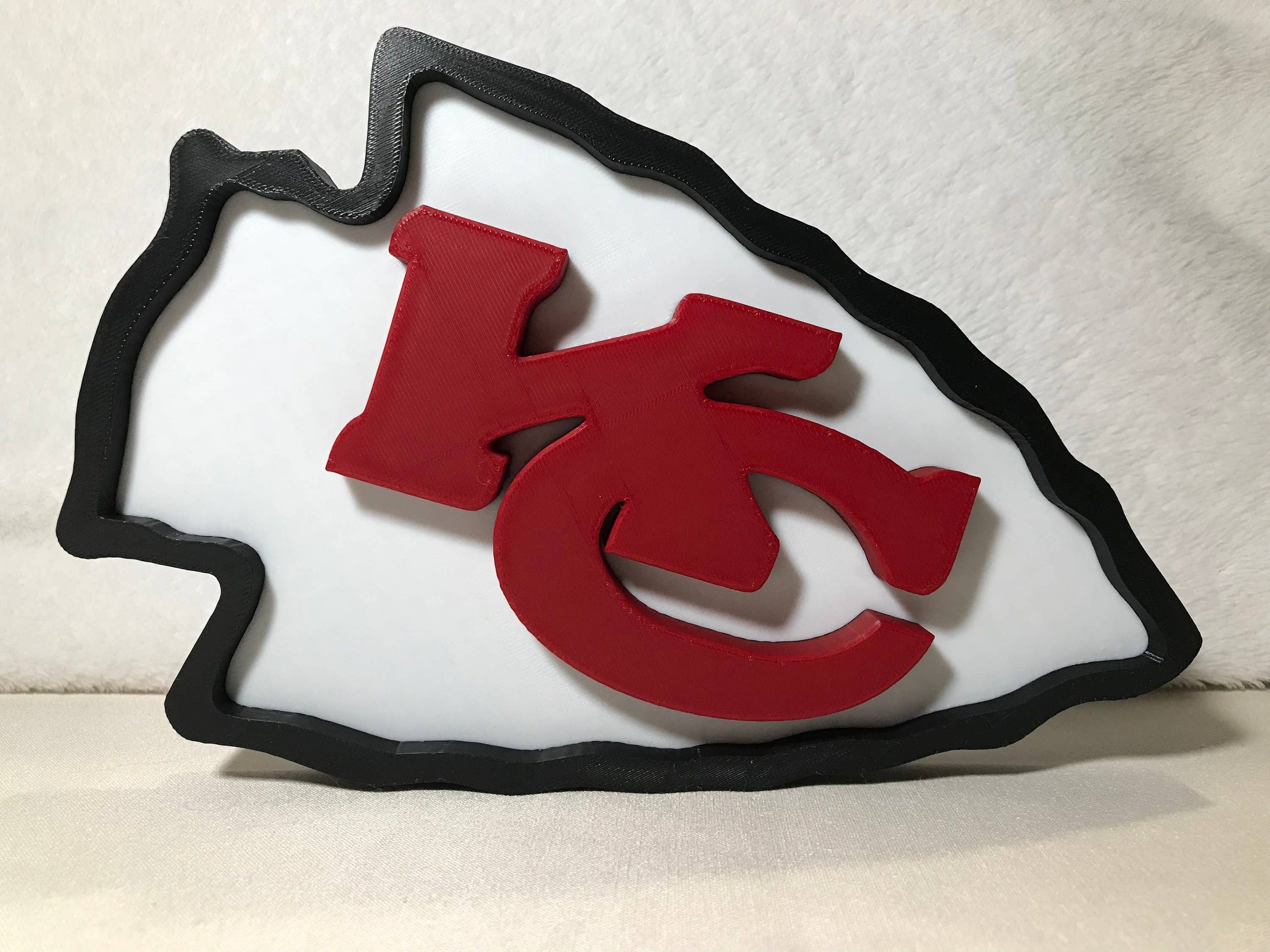 Kansas City Chiefs Sign Logo Wall Art - Medium | Mingus Leather Studio ...